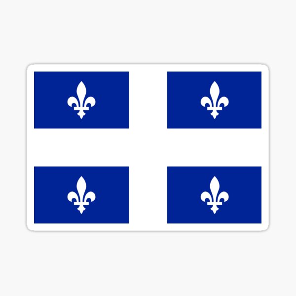 "Quebec Flag Drapeau - Canadian Province T-Shirt Sticker Duvet Cover ...