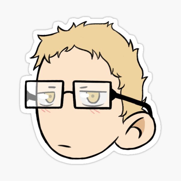 "Haikyuu Stickers - Tsukishima Kei" Sticker for Sale by H00terboi ...