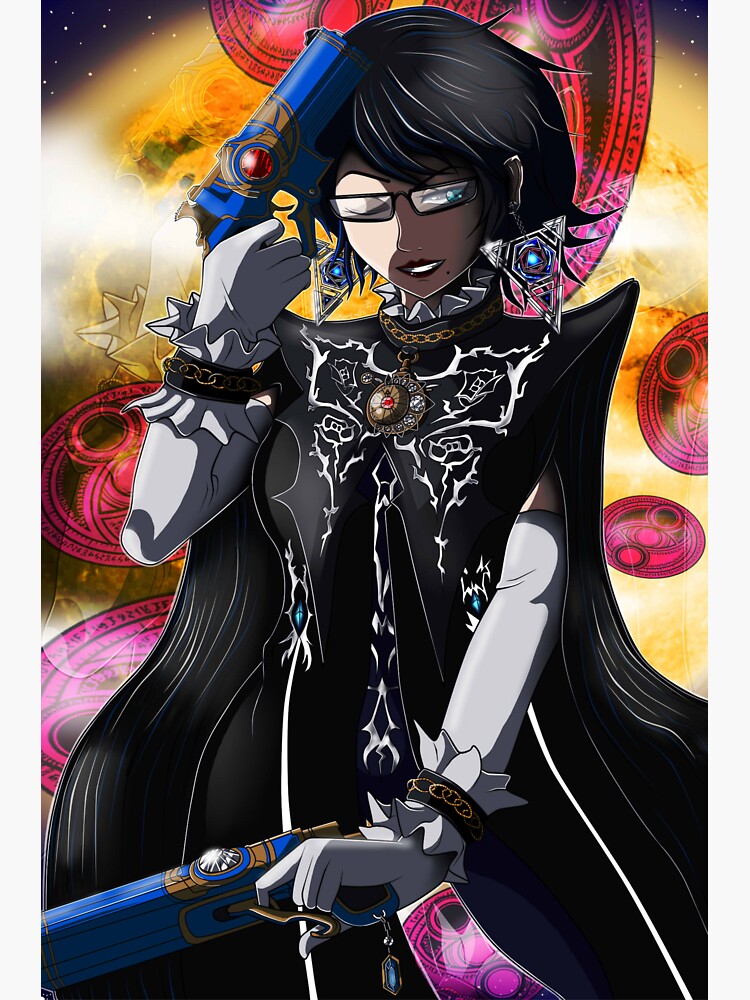 "Bayonetta" Sticker for Sale by darkmirroremo23 | Redbubble