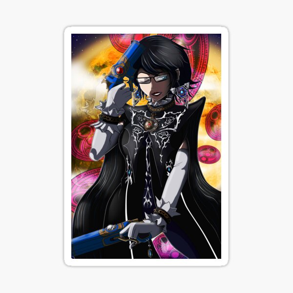 "Bayonetta" Sticker for Sale by darkmirroremo23 | Redbubble