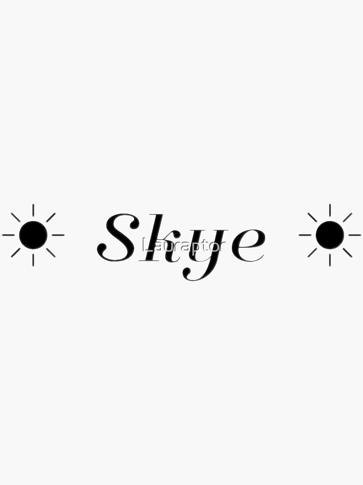 "Skye" Sticker by Lauraptor | Redbubble