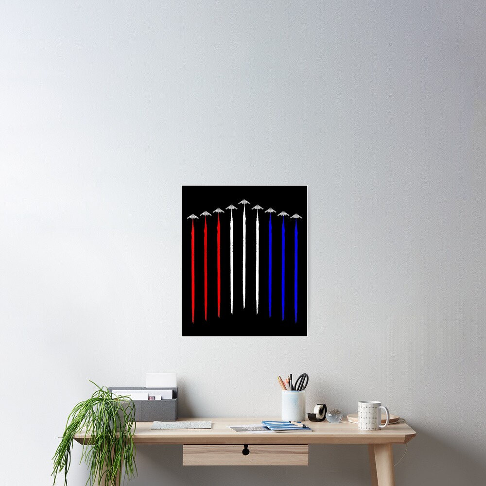 "B 2 Bomber Squadron Contrails American Flag Stealth B2" Poster for ...