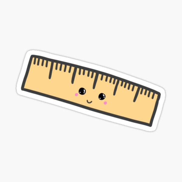 "Ruler Adorable cute ruler" Sticker for Sale by LauacrelBernier | Redbubble
