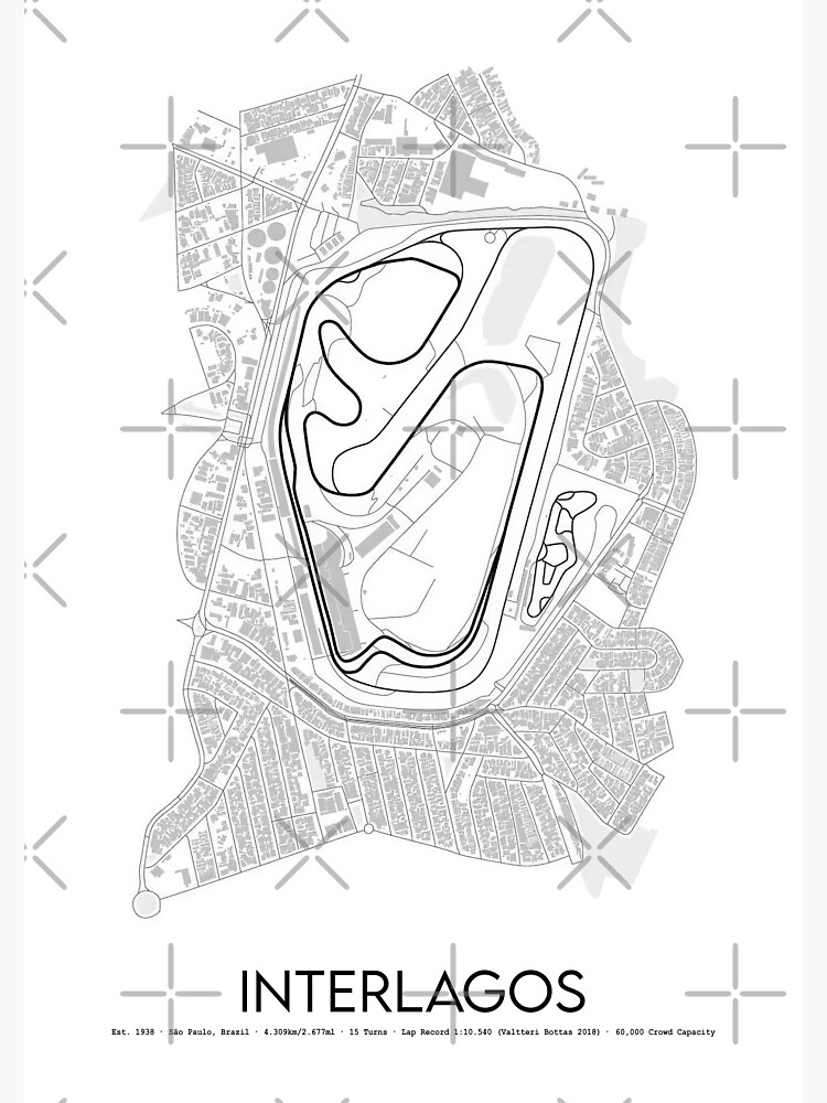 "Interlagos Circuit - Brazilian Grand Prix Motor Racing Track Design ...