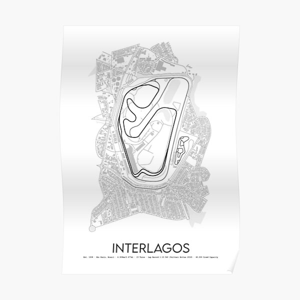 "Interlagos Circuit - Brazilian Grand Prix Motor Racing Track Design ...