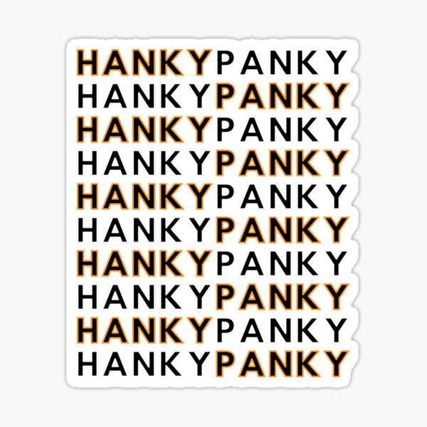 "Hanky Panky" Sticker for Sale by trialsanderrors | Redbubble