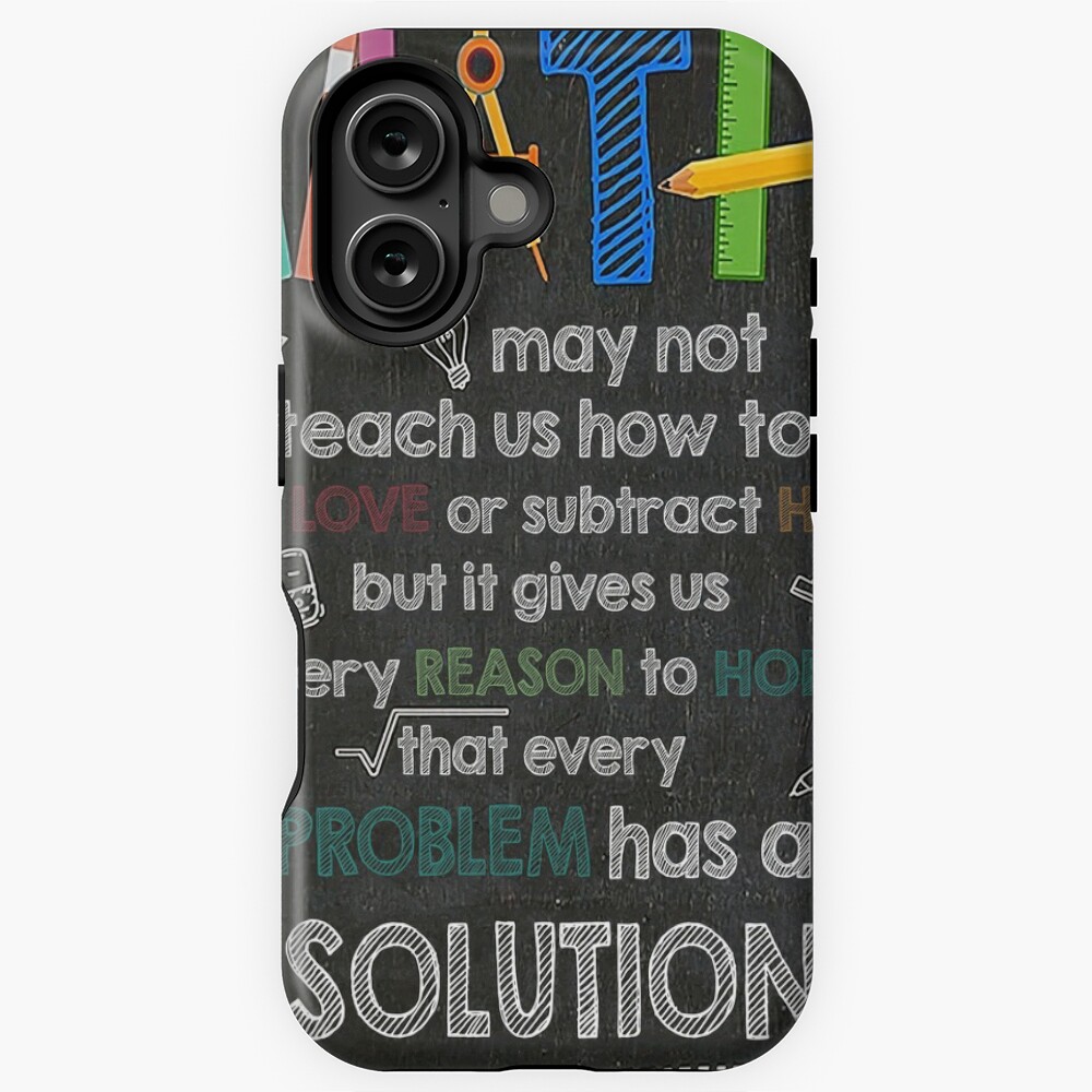 "Math may not teach us how to add love or subtract hate but it gives us ...