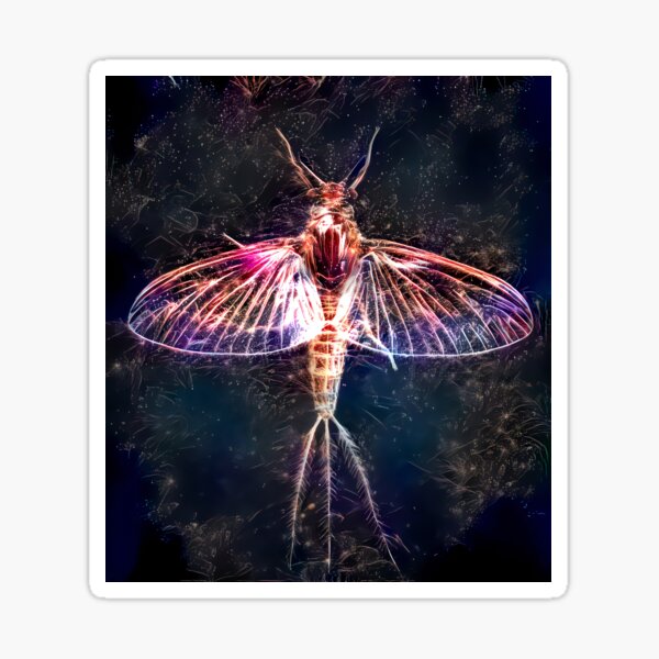 "Sparks Mayfly" Sticker for Sale by PlacidHinds | Redbubble