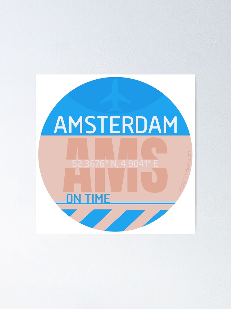 "AMS Amsterdam symbol" Poster for Sale by Aviators | Redbubble