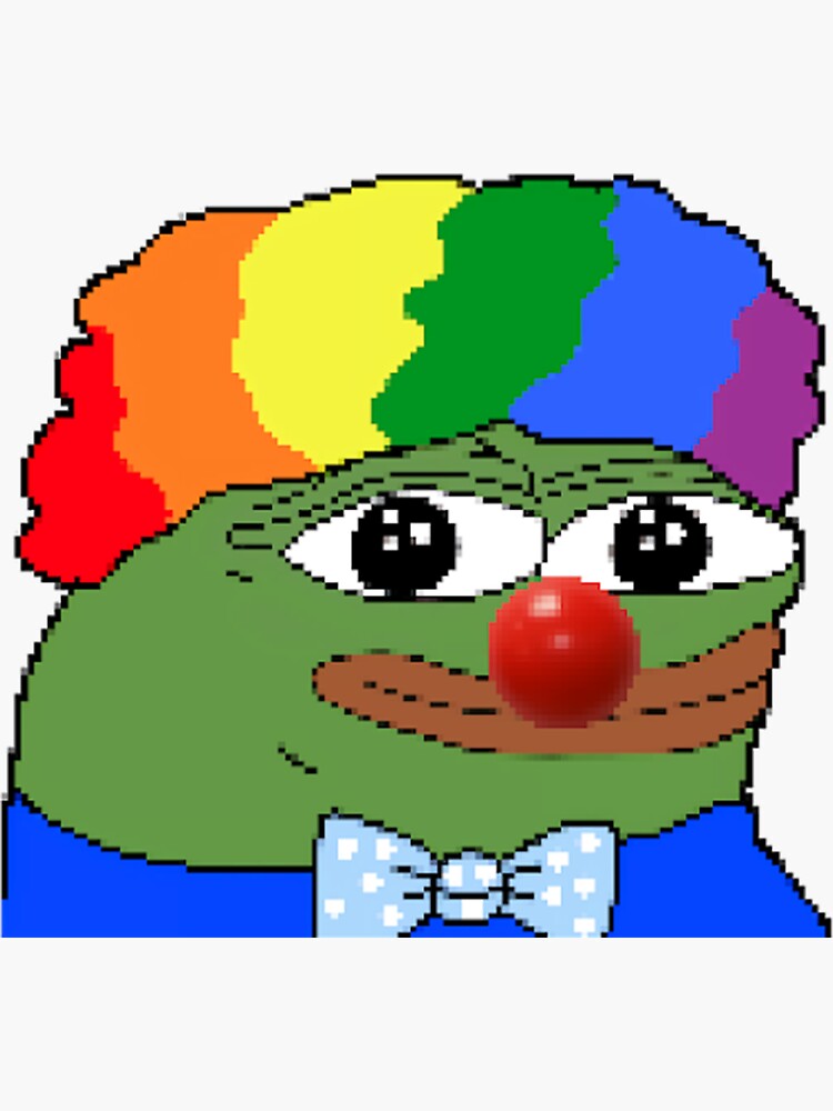 "Clown Meme" Sticker for Sale by IGREK-SHOP | Redbubble