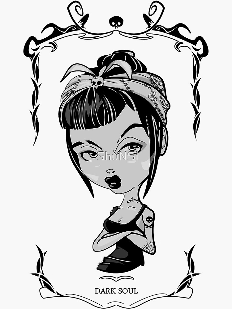 "Girl rebel" Sticker by ShuNSi | Redbubble