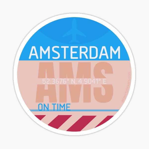 "AMS Amsterdam symbol 2" Sticker for Sale by Aviators | Redbubble