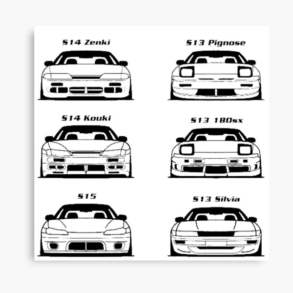 Nissan S14 Wall Art | Redbubble
