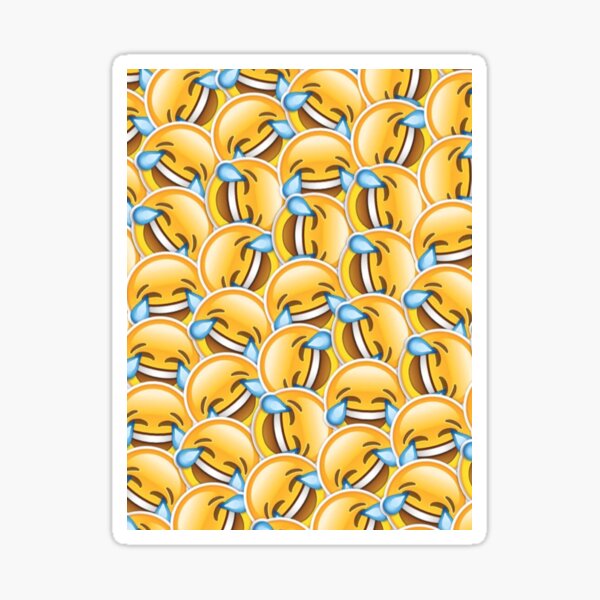 "Laughing Emoji Collage" Sticker for Sale by LucindaDuah | Redbubble