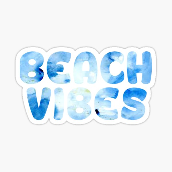 "Beach Vibes" Sticker by taylormedd16 | Redbubble