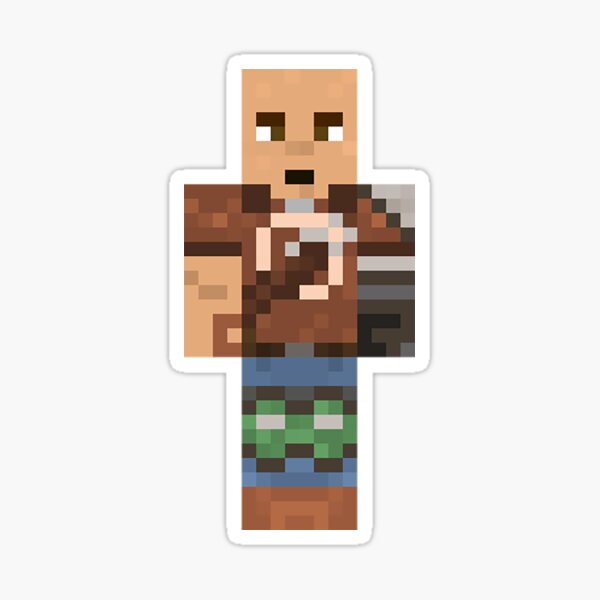 "FitMC Minecraft skin." Sticker for Sale by Slandxr | Redbubble