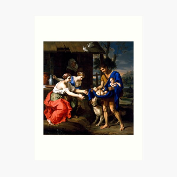 "Nicolas Mignard The Shepherd Faustulus Bringing Romulus and Remus to ...