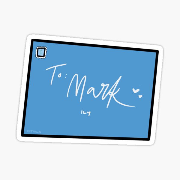 "TATBILB AU | NCT DREAM | MARK LEE" Sticker by rianoel | Redbubble