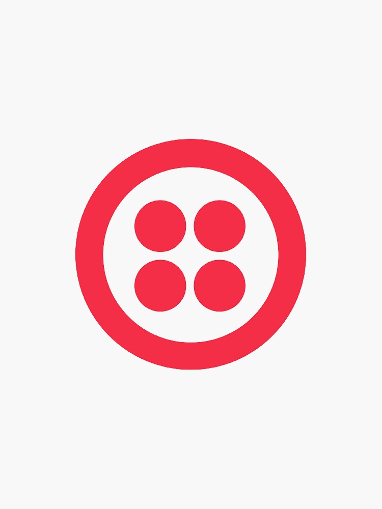 "Twilio Logo" Sticker for Sale by thisGuy123 | Redbubble