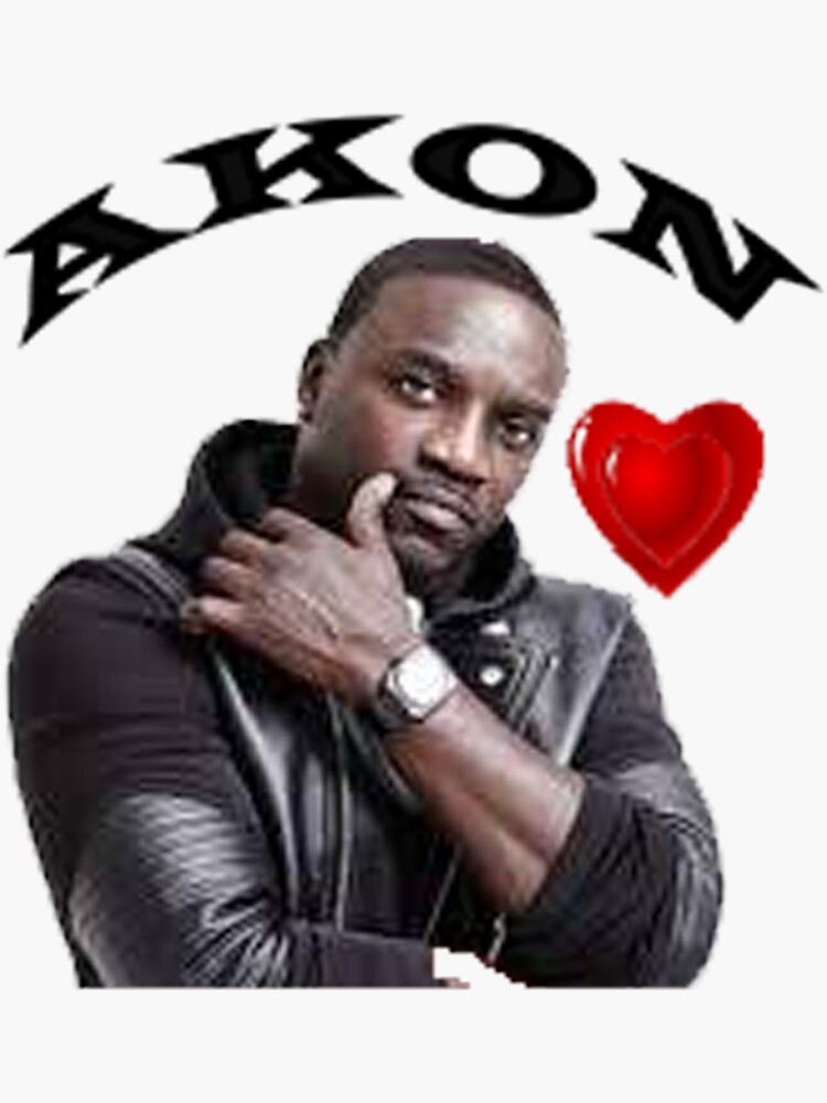 "akon" Sticker for Sale by hoho2020 | Redbubble