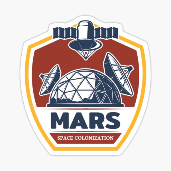 "Mars Space Colonization | Perseverance Rover | Mars 2020" Sticker for ...
