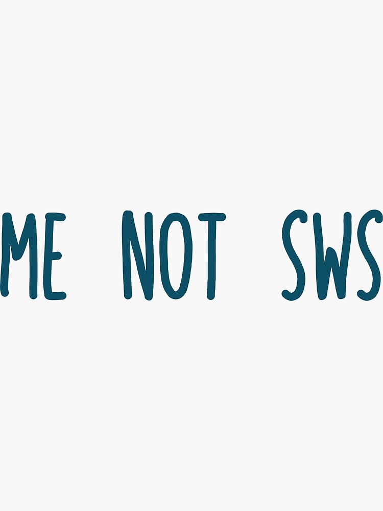 "among us not sus sws" Sticker for Sale by SunnyFhirts | Redbubble