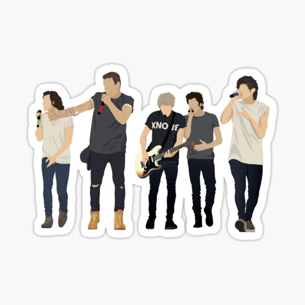 "One Direction" Sticker for Sale by mariahays4 | Redbubble