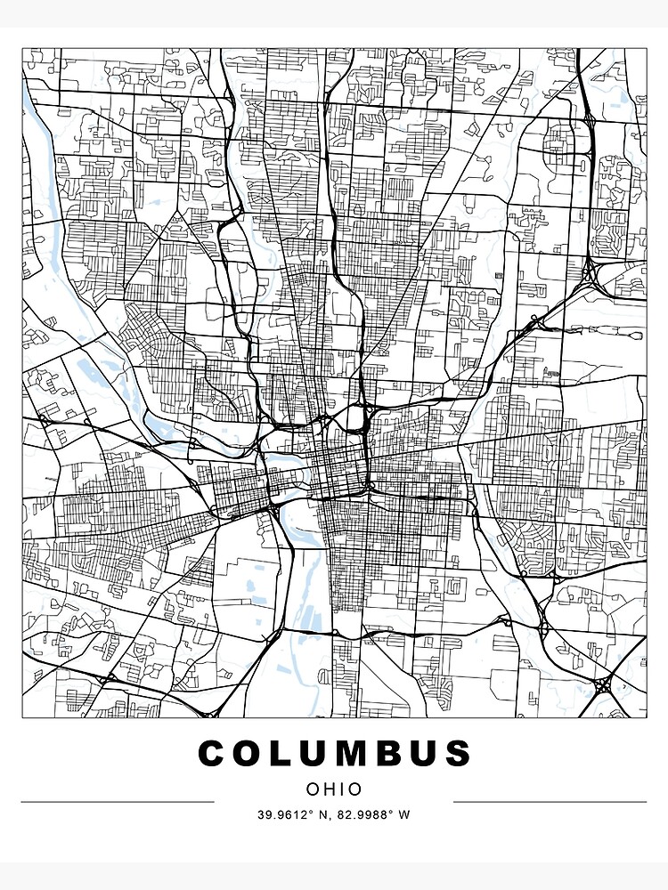 Map Of Downtown Columbus
