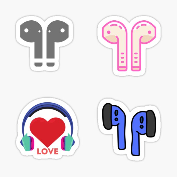 "Airpod Max" Sticker for Sale by WorldPrintTees | Redbubble