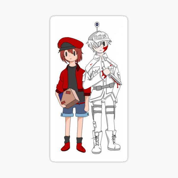 "cells at work" Sticker for Sale by kryys10 | Redbubble