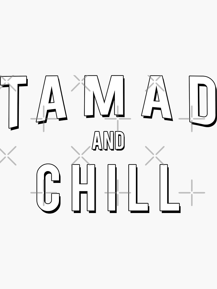 "Tamad and Chill Funny Filipino" Sticker for Sale by FilipinoMerch ...