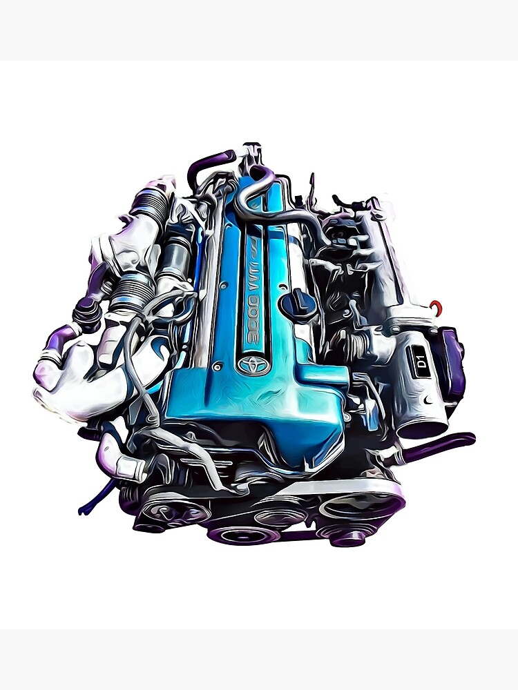 "The jdm 2JZ motor" Poster by gasautos | Redbubble