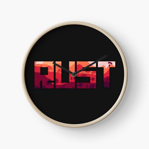 Rust Game Clocks | Redbubble
