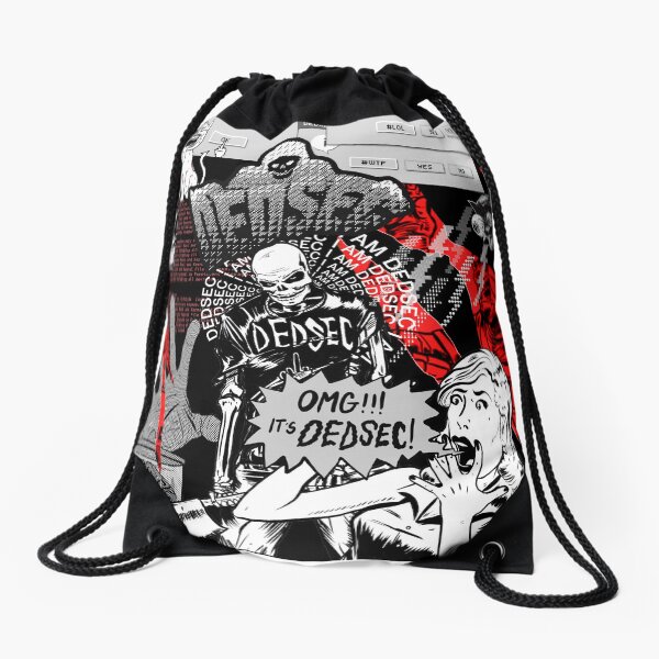 "Dedsec Design #1" Drawstring Bag for Sale by The-Owl-Bard | Redbubble