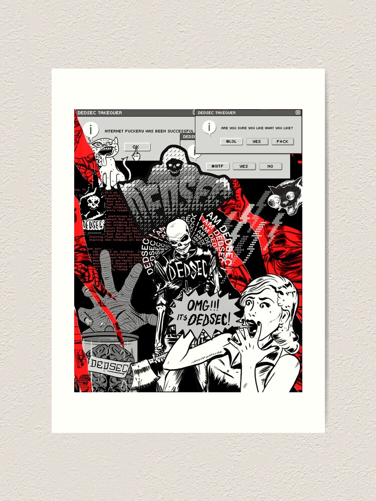 "Dedsec Design #1" Art Print for Sale by The-Owl-Bard | Redbubble