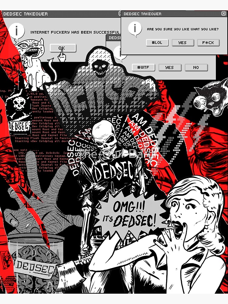 "Dedsec Design #1" Art Print for Sale by The-Owl-Bard | Redbubble