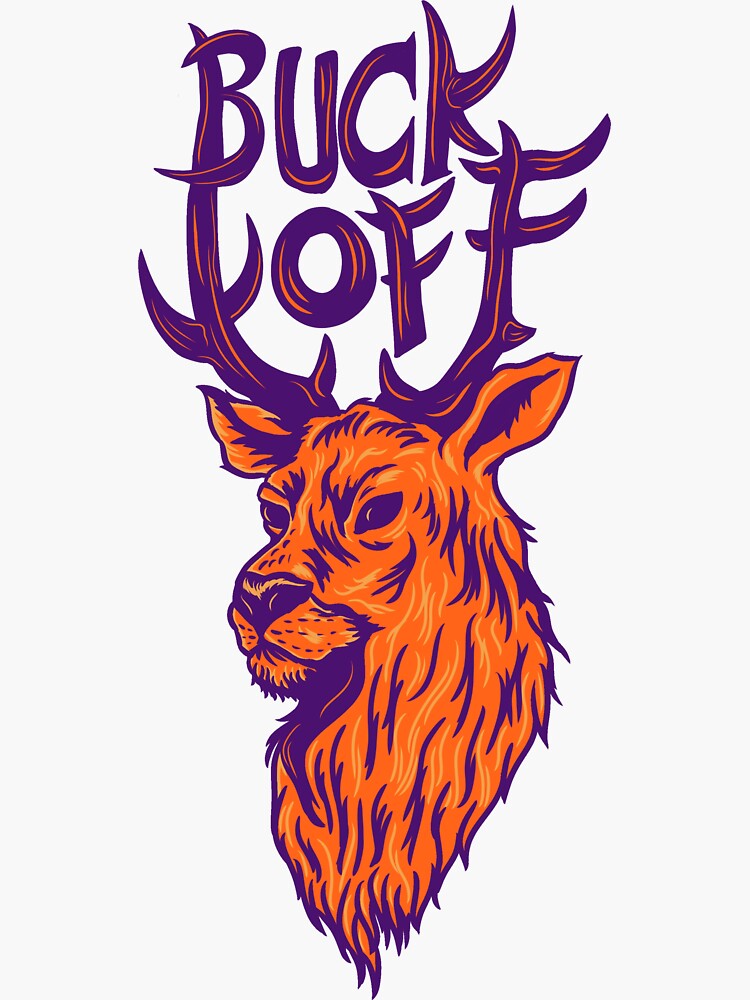 "buck" Sticker for Sale by motymotymoty | Redbubble