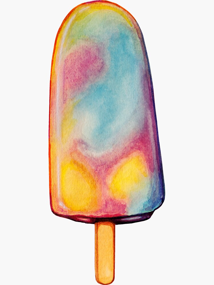 "Rainbow Paddle Pop Pattern" Sticker for Sale by Kelly Gilleran | Redbubble