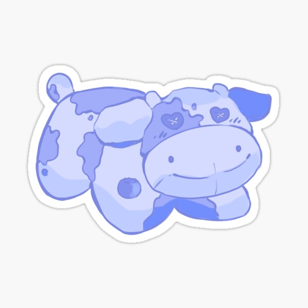 Blueberry Cow Stickers | Redbubble