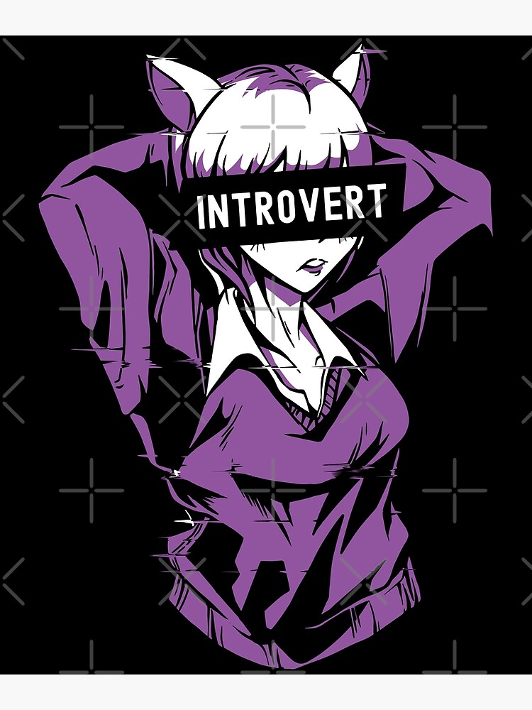 "Introvert Anime Girl" Poster for Sale by OnepixArt | Redbubble