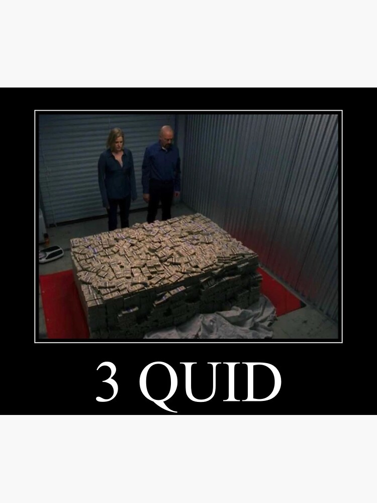 "3 Quid" Sticker for Sale by StarlordsStuff | Redbubble