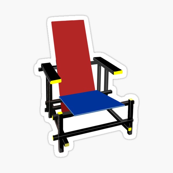 "the Bauhaus chair" Sticker by RSW-Designs | Redbubble