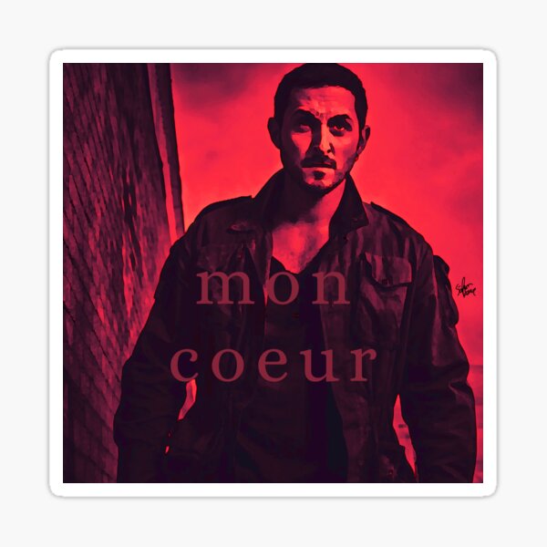 "Mon coeur" Sticker for Sale by StephanSarre | Redbubble