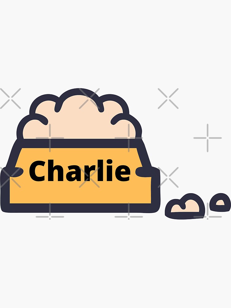 "Cute Dog Names - Charlie" Sticker by Petshop535308 | Redbubble