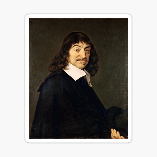 "René Descartes" Sticker by HistoryWear | Redbubble