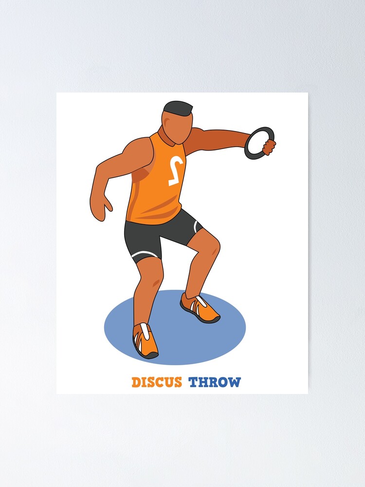 "Discus Throw sport" Poster for Sale by Haxino | Redbubble