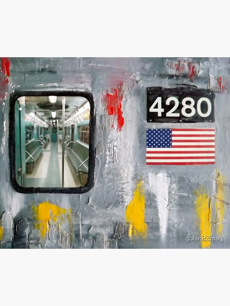 "New York Subway Train" Sticker by golan22may | Redbubble