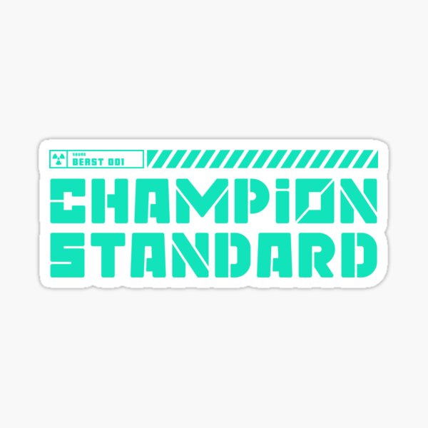 "Champion Standard" Sticker for Sale by mlicata | Redbubble