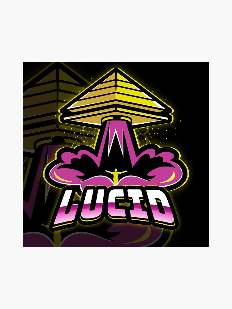 "Lucid Logo Dark" Sticker for Sale by LucidEntertain | Redbubble