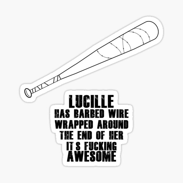 "Lucille is awesome !" Sticker by Soronelite | Redbubble